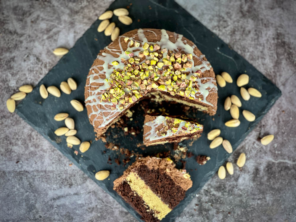 Čokoladna Dubai torta - s pistaćima i 2 vrste čokolade - Vitki Gurman